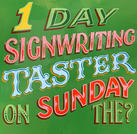 One Day Signwriting Course - Carters Steam Fair