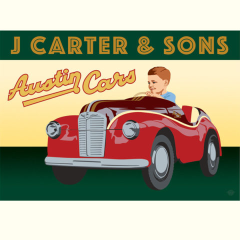 J Carter and Sons Austin Cars Poster - CARTERS SALE, Merchandise ...