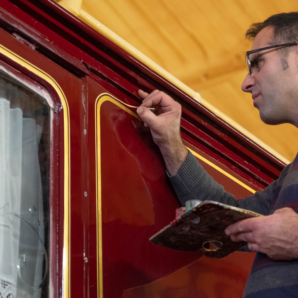 Coach Lining and Scrolls - Carters Steam Fair